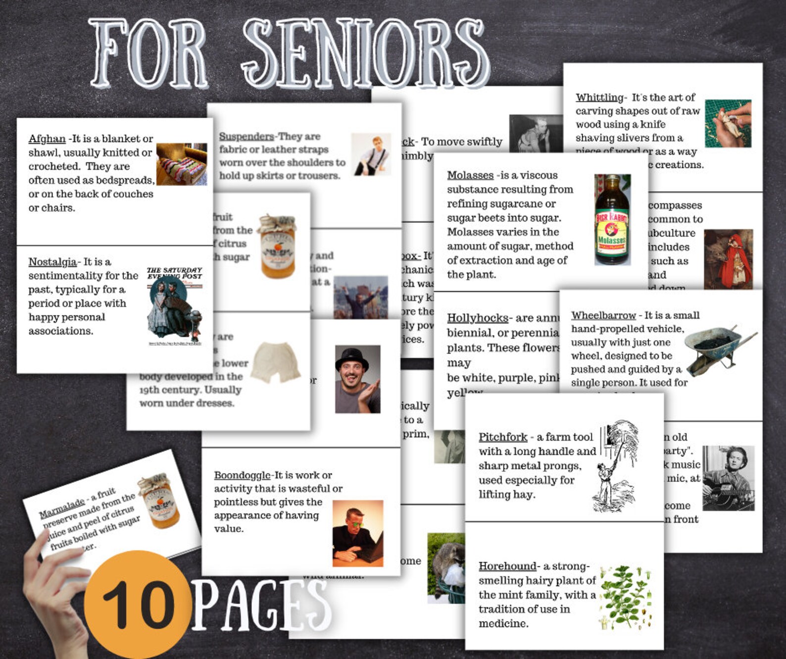 Senior Spelling Bee: Memory & Word Game (PDF Download) - Etsy
