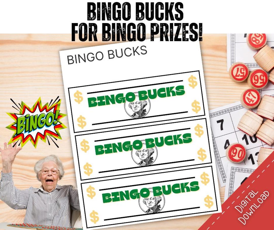 Bingo Bucks for Seniors: Bingo Game Prizes (PDF) - Etsy