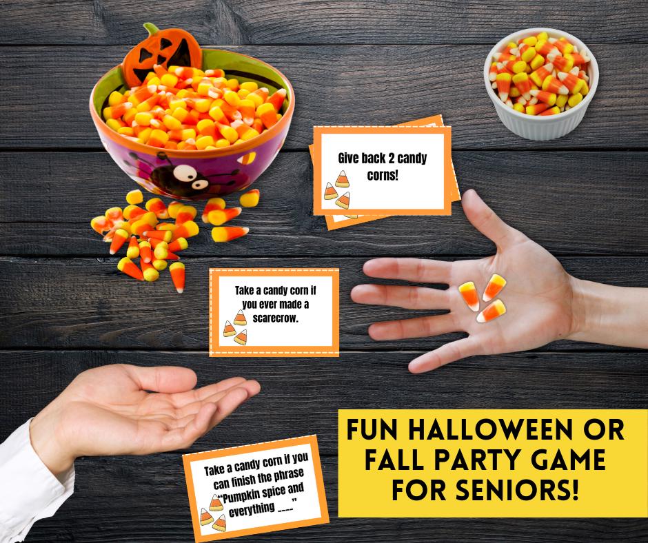 Candy Corn Pass 2 Game: Halloween Fall Party for Seniors (downloadable ...