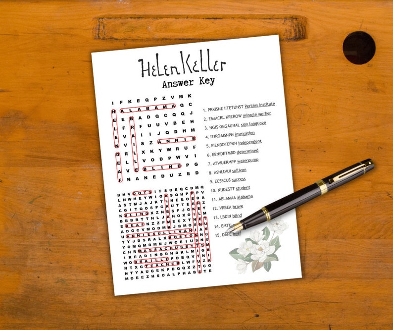 Helen Keller, Helen Keller Activity Packet, Helen Keller Biography ...