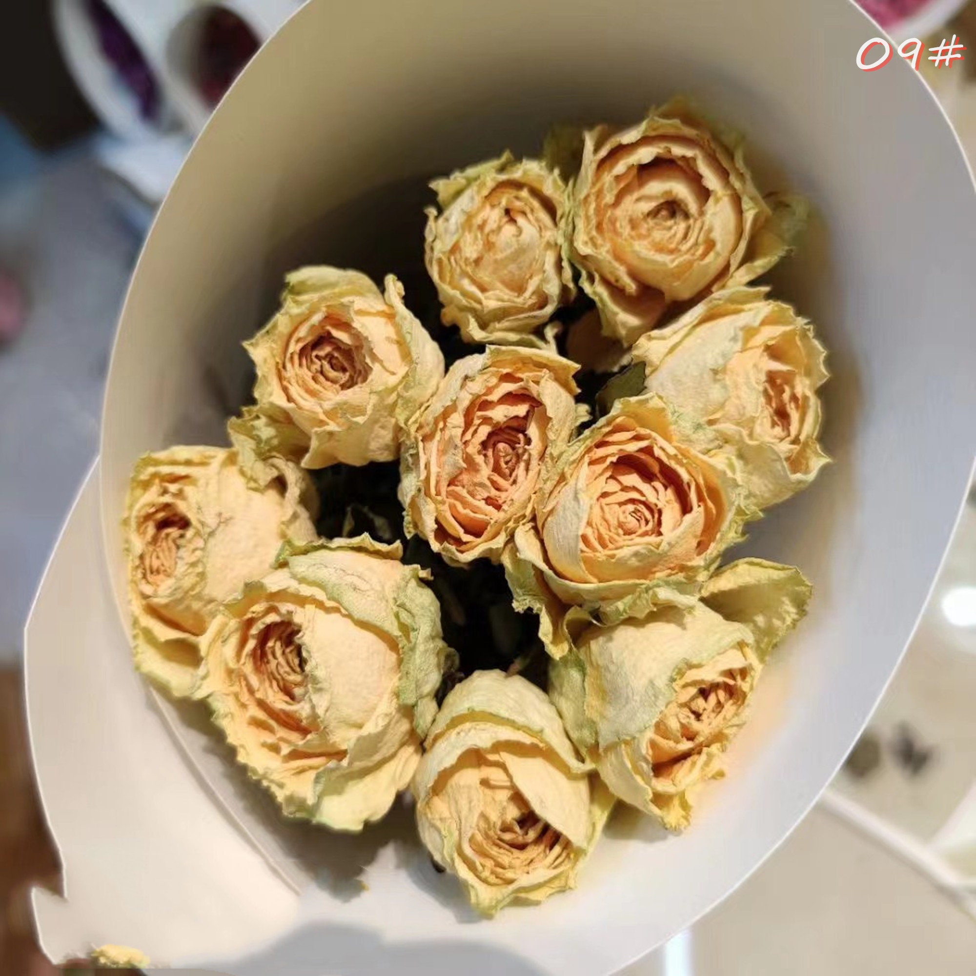 One Bundle Dried Roses Dried Flowers Bouquet Rustic Vintage | Etsy