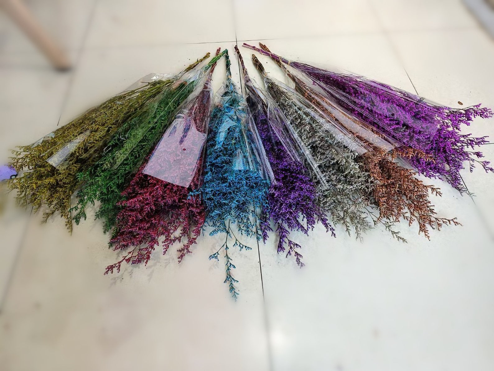 Bunch of Caspia Preserved Flowers Limonium Stems - Etsy