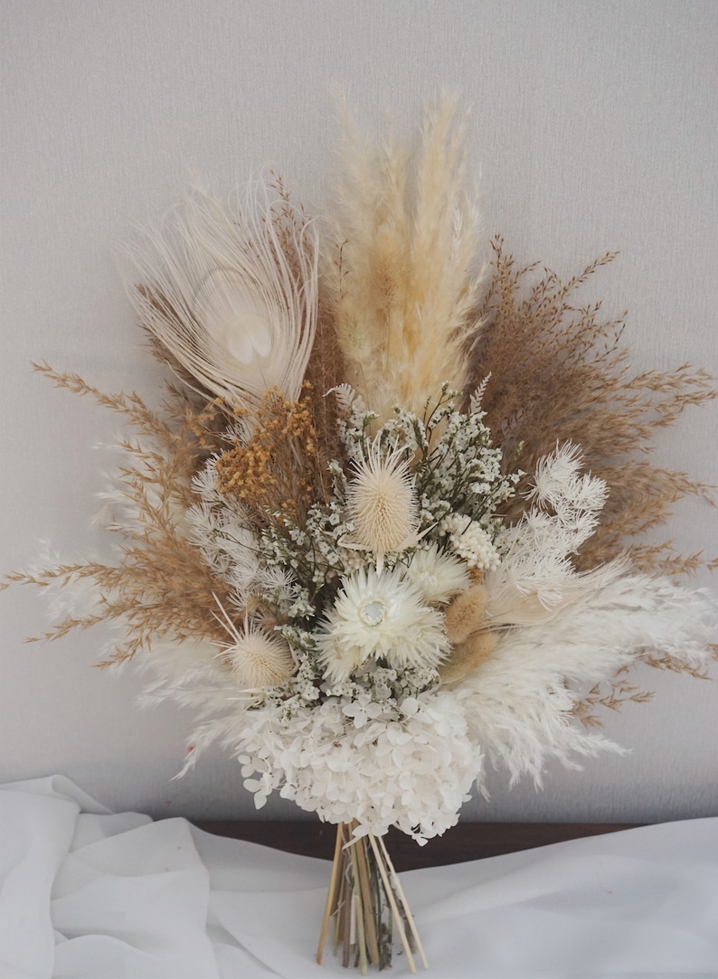 Neutral Rust Tone Bridal Bouquet / Eucalyptus Greenery Bouquet for ...