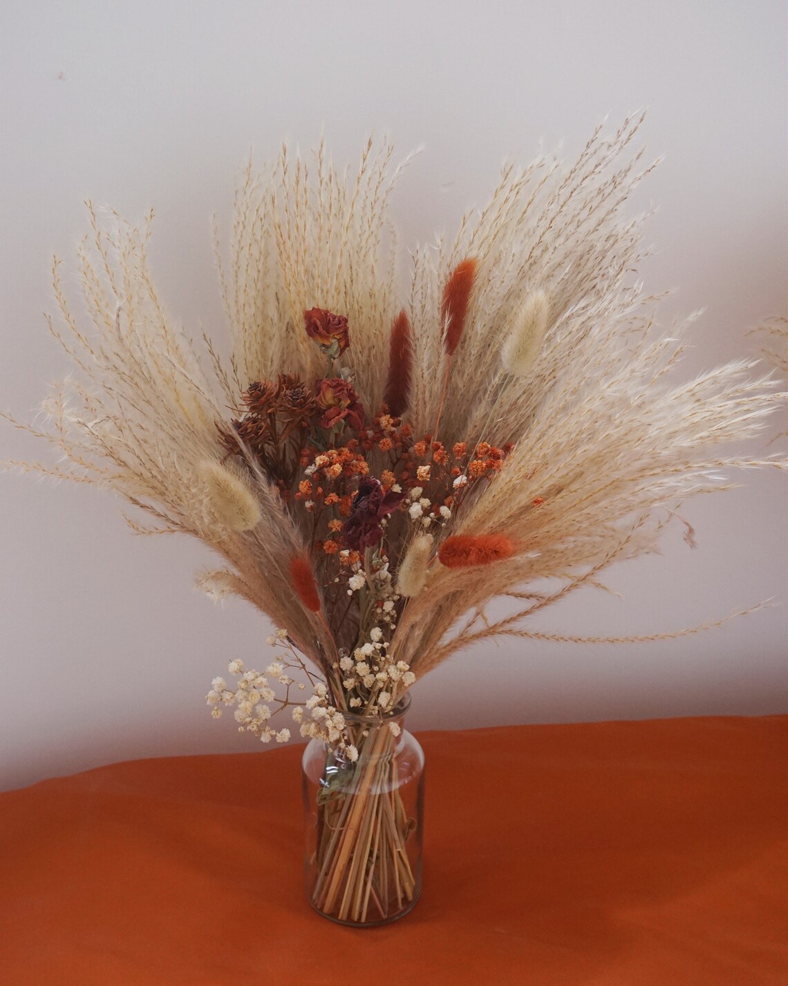 Dried Flowers Bouquet Terracotta Color Wedding Terracotta - Etsy
