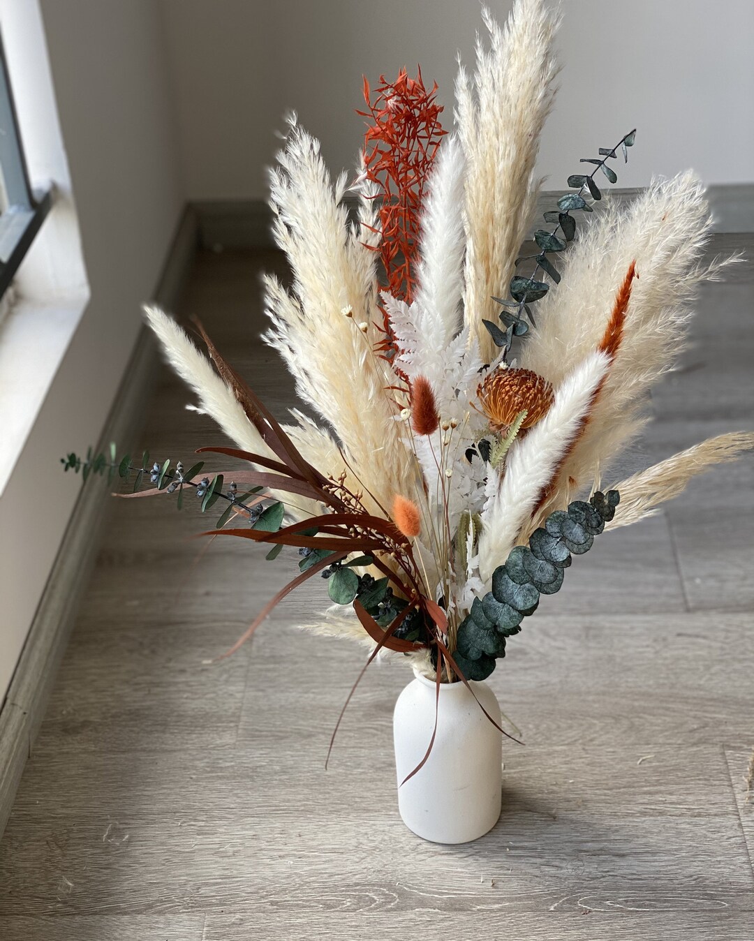 Pampas Grass Bouquet,dried Flower Bouquet,natural Everlasting Dry ...