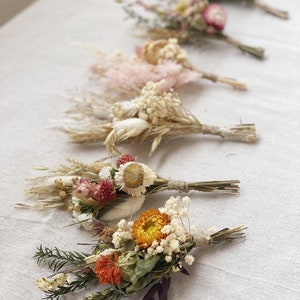Mini Dried Flower | Dried Rose Bouquets | Letterbox Gift | Boutonniere ...