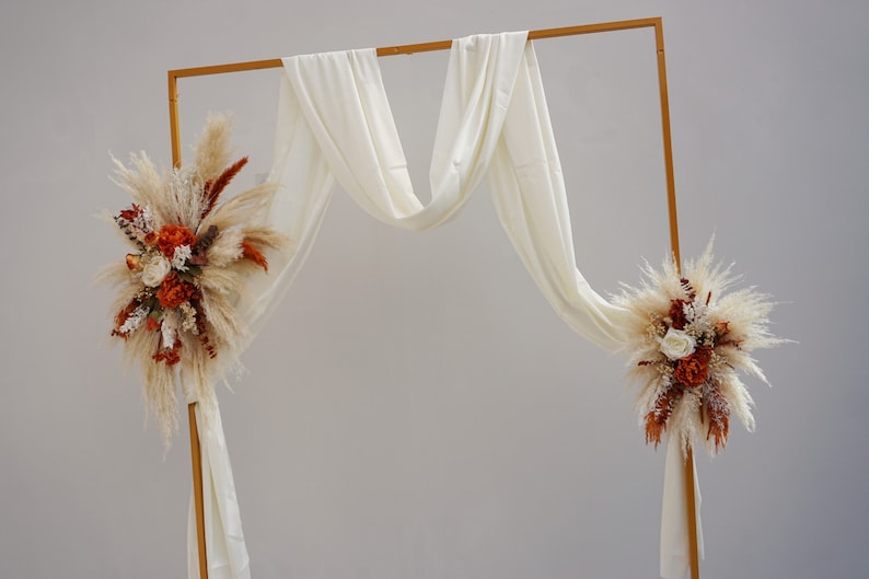 Arch Arrangement/ Burnt Orange / Backdrop Arrangement - Boho Wedding ...