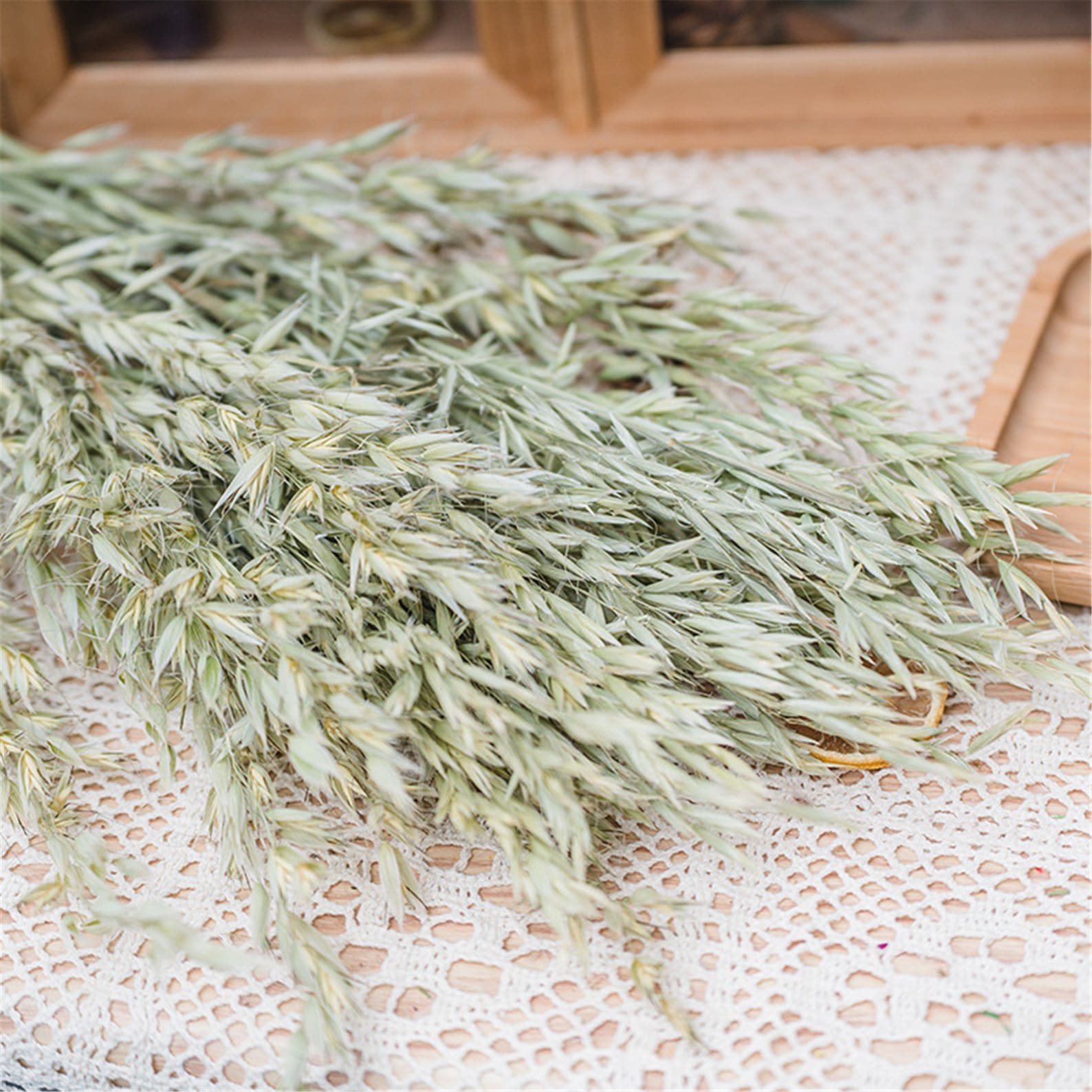 About 50 Stems of Dried Oat/avena Sativa Flowers, White Bleached, Home ...