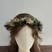 Dried Thistle Crown, Dried Eucalyptus Crown, Boho Flower Crown , Bridal ...