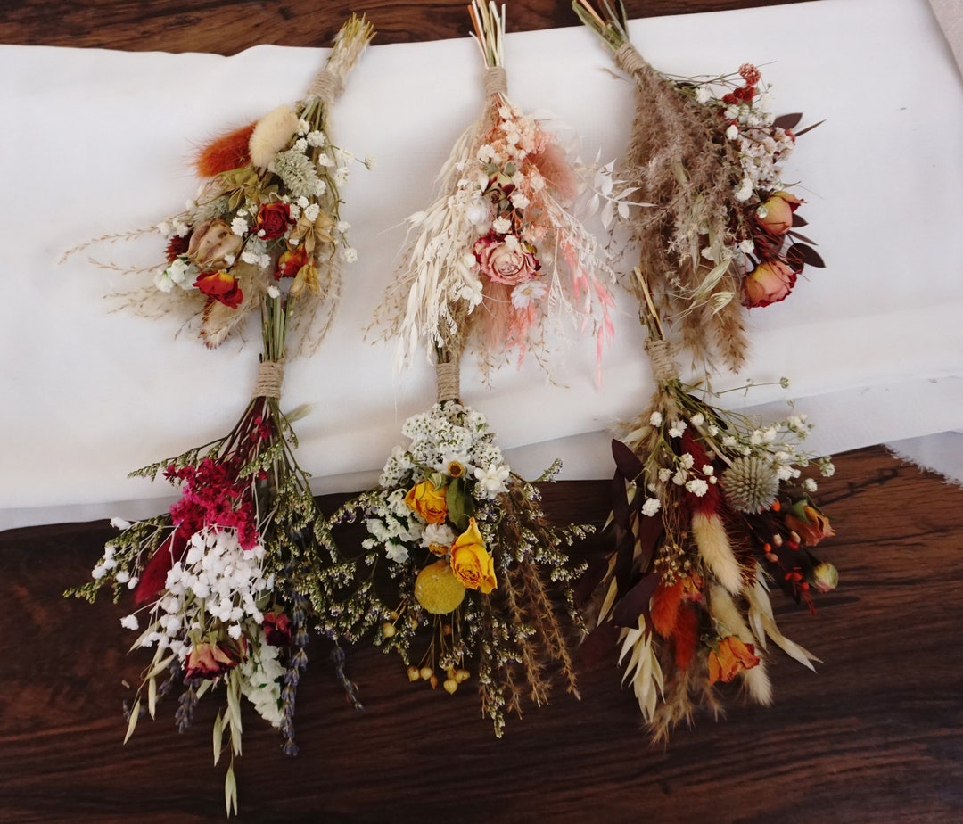 Rose Flower Bouquet Mini Dried Flower Bouquet Bouquet for Bud Vase - Etsy