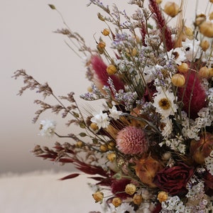 Neutral Rust Tone Bridal Bouquet / Bride and Bridesmaid Bouquet ...