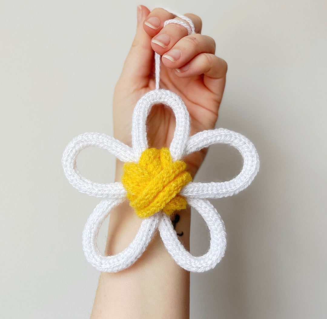 Wire Daisy Knitted Daisy Wire Flower Knitted Flower Daisy Daisies ...