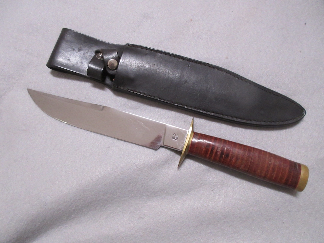 Vintage USA Hand Forged Camp Knife by B Brown 8 1/2 in Bl Carbon Steel ...