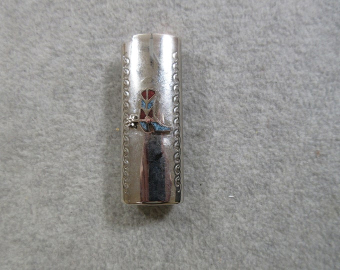 Vintage Navajo Southwest Bic Lighter Cover Case Nickel Silver Cowboy ...