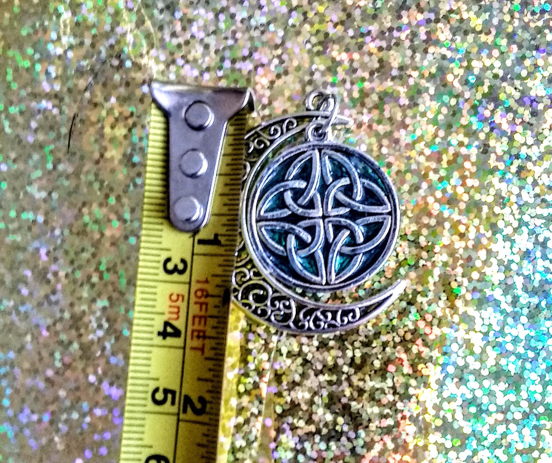 Celtic Knot Necklace,celtic Moon Necklace,celtic Elven Necklace,elven ...