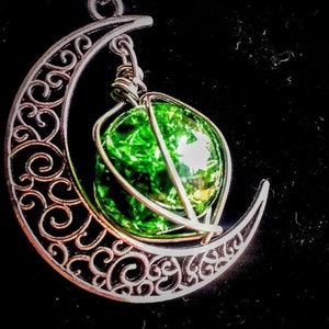 Elvish Moon Necklace Fantasy Crescent Moon Necklace Elven - Etsy