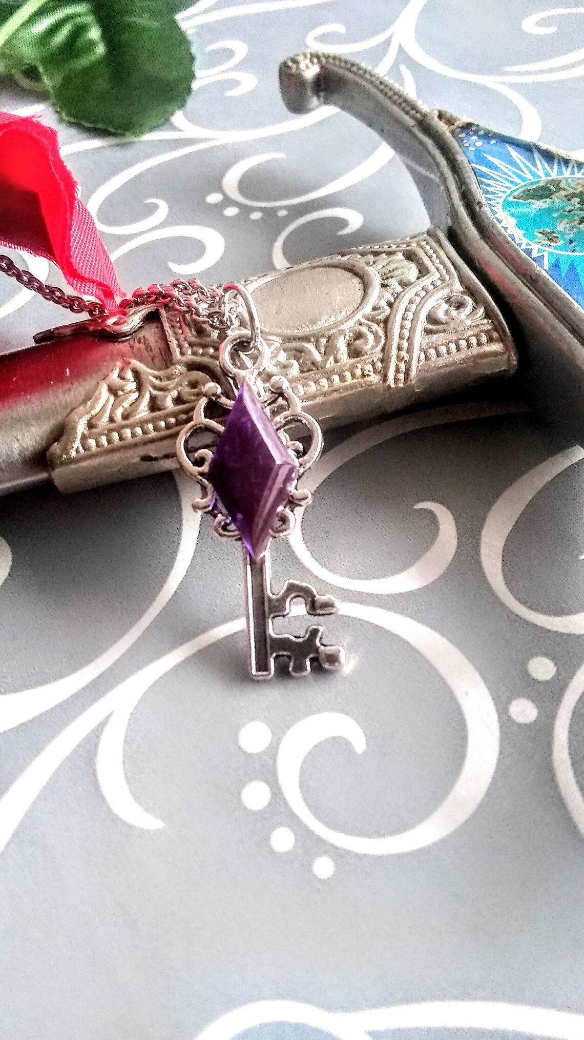 Enchanted key key to my heart fantasy key jeweled key | Etsy
