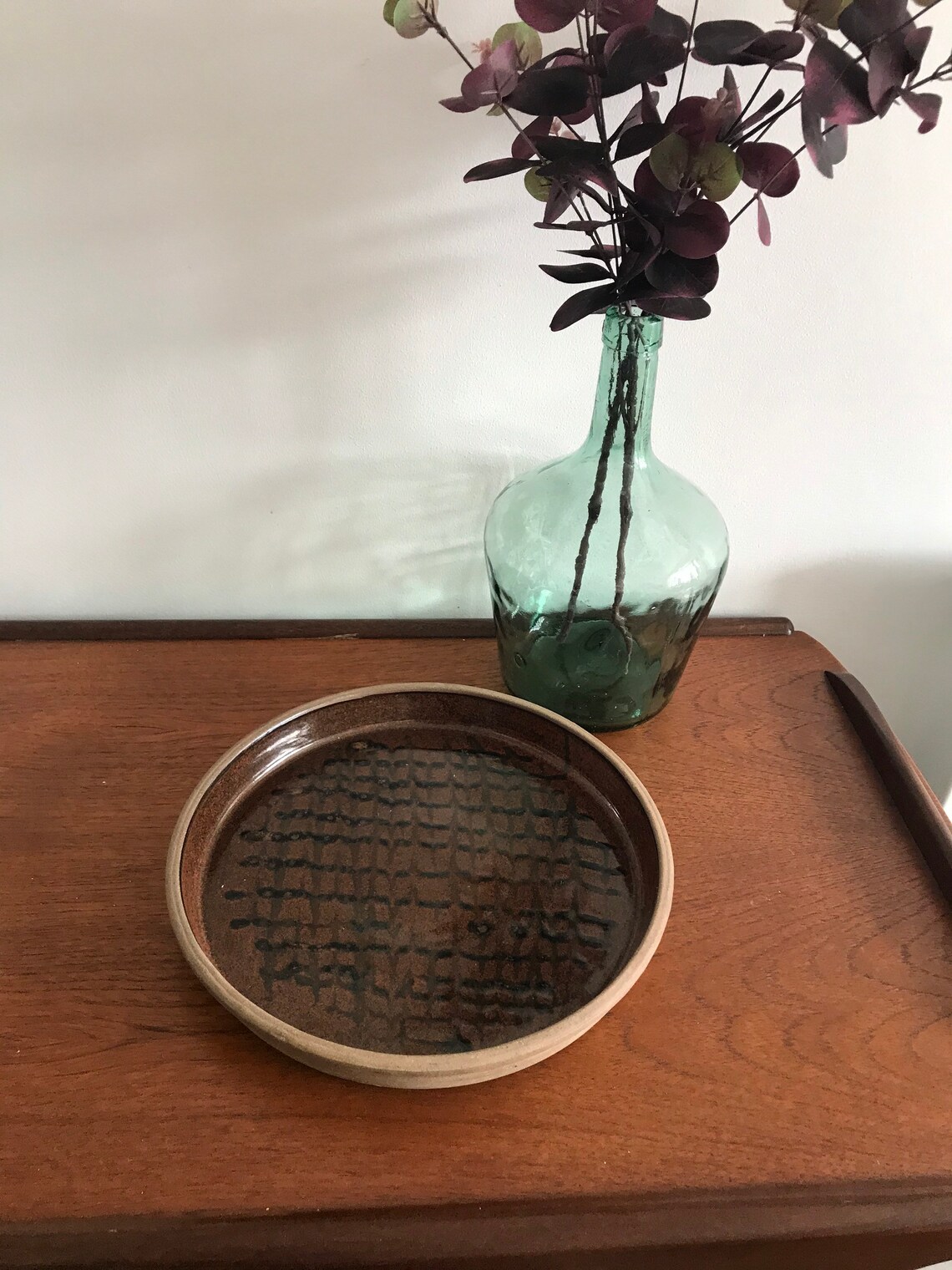 Vintage 1970s Glazed Earthenware Flan Pizza Dish - Etsy UK