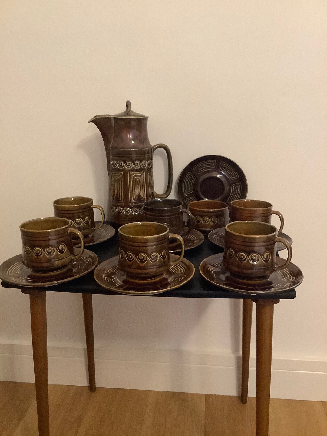 Vintage Coffee Set, Tea Set, Sylvac Totem Coffee Set, Mid Century ...