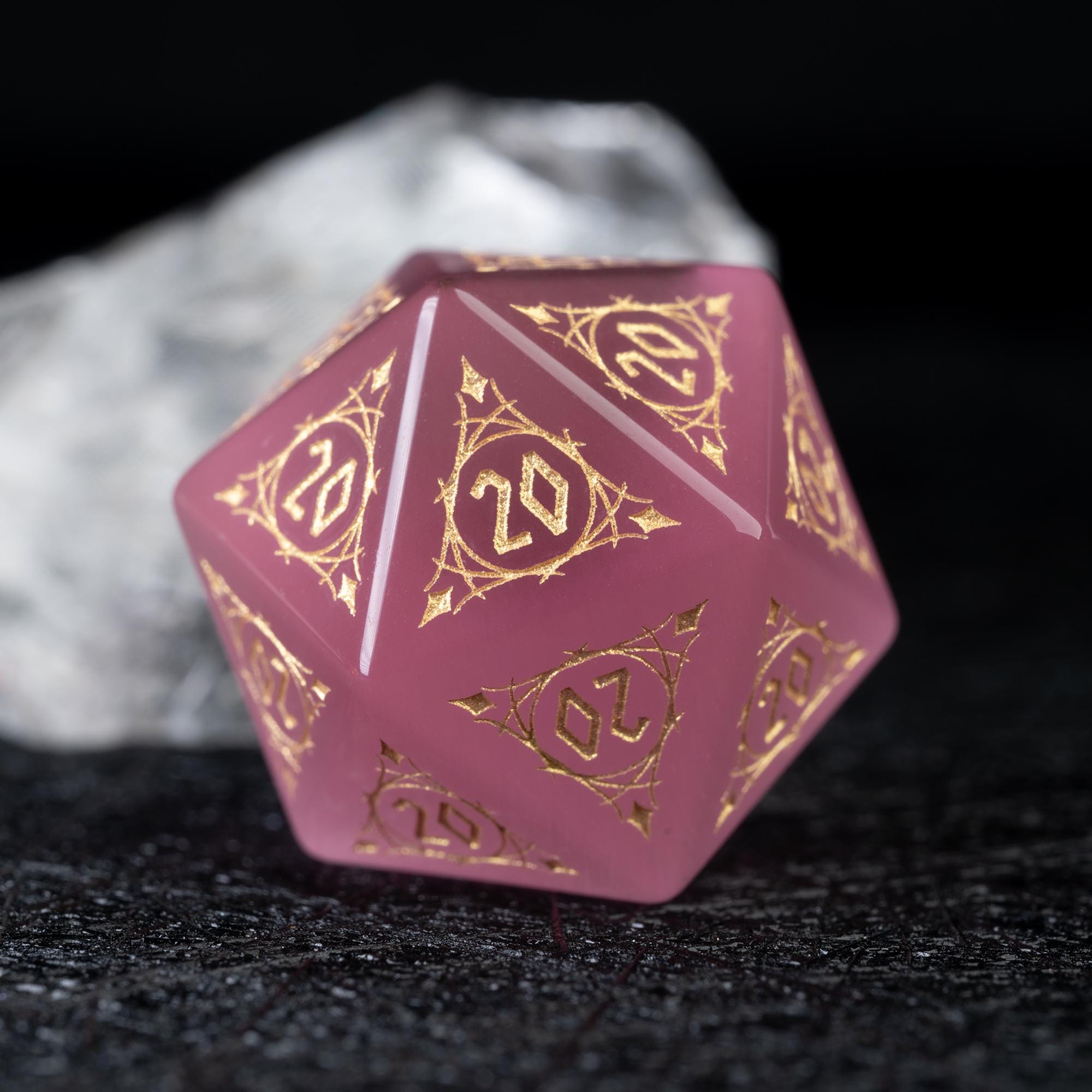 Gemstone D20 Dice: Handmade Original Design for Dungeons & Dragons - Etsy