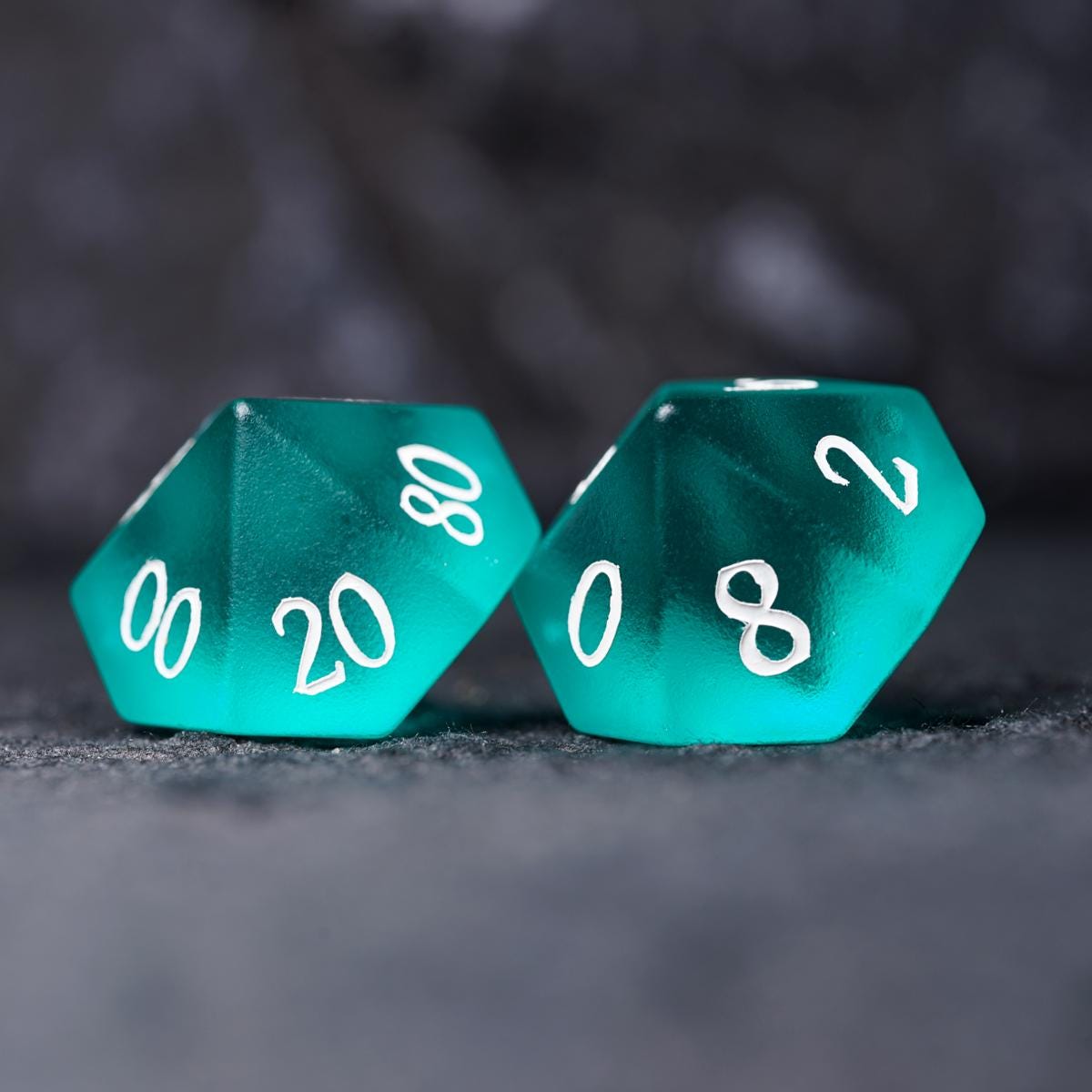Hand Carved Gemstone Dice Set: Moon D20, Original Design - Etsy