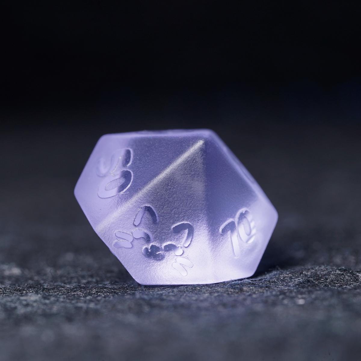 Frosted Purple Cat Dice Set: Original Design RPG Polyhedral Dice - Etsy