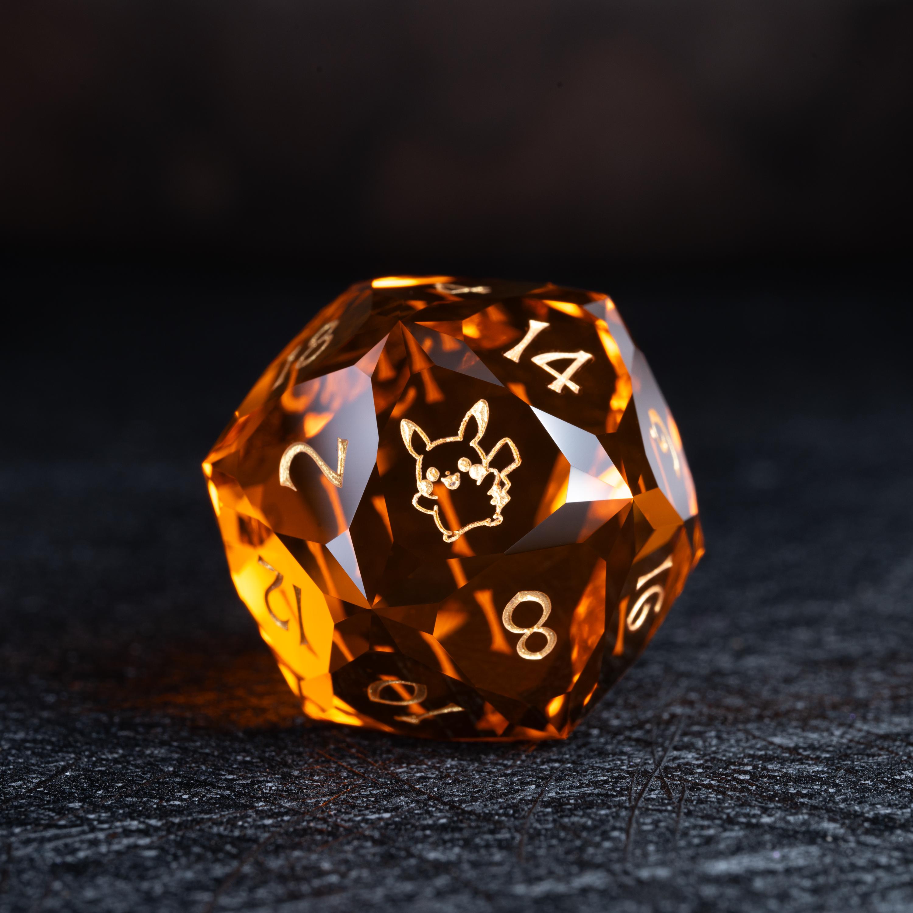 Dnd Yellow Dice Set,polyhedral RPG Game Dice - Etsy