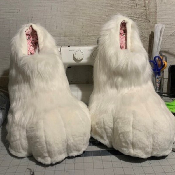 White Furry Paws - Etsy