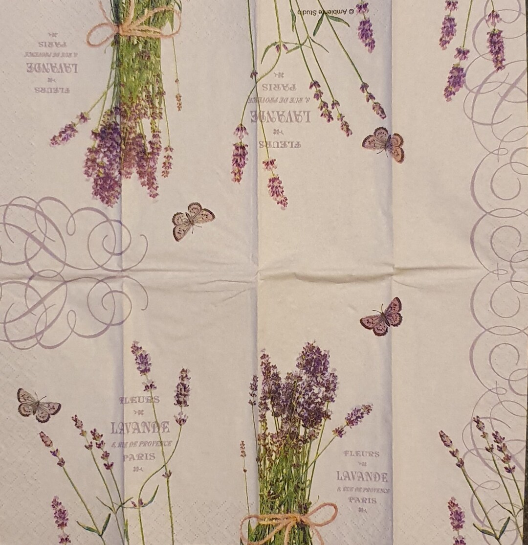 Bunch Of Lavender Single Tissues Available Ambiente - Etsy.de
