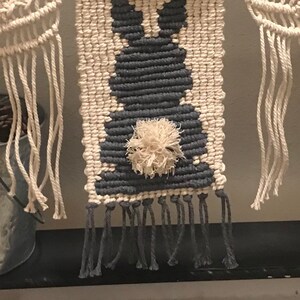Macrame Bunny Garland - Etsy