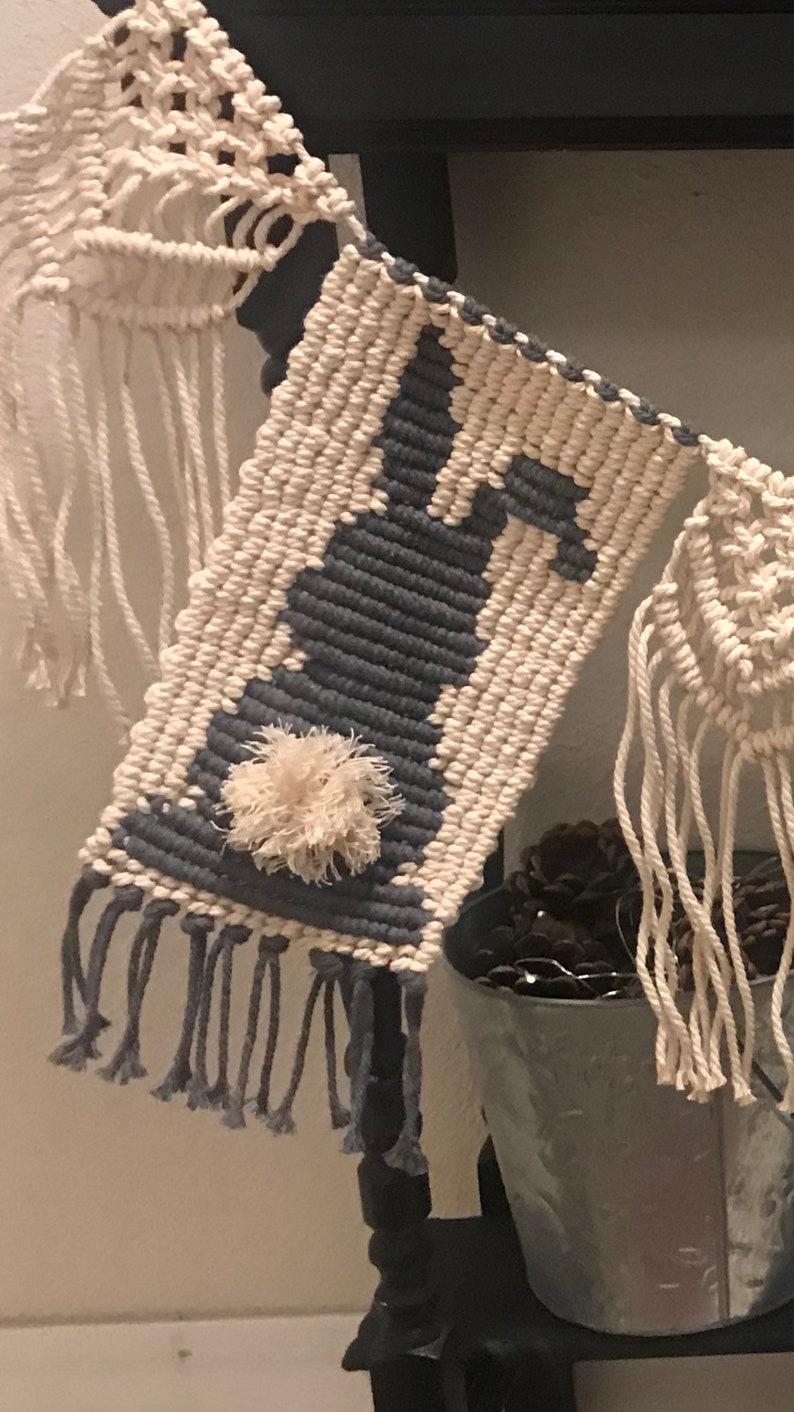 Macrame Bunny Garland - Etsy
