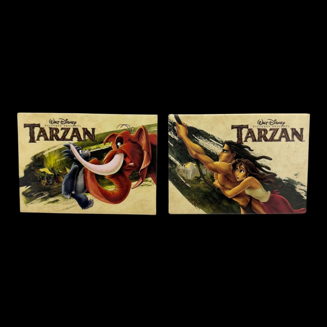 Two Vintage Tarzan (1999) Walt Disney Cartoon Movie Promotional Pinback ...