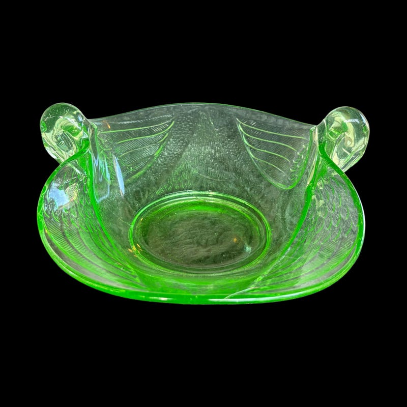 Fenton Candy Dish Uranium - Etsy