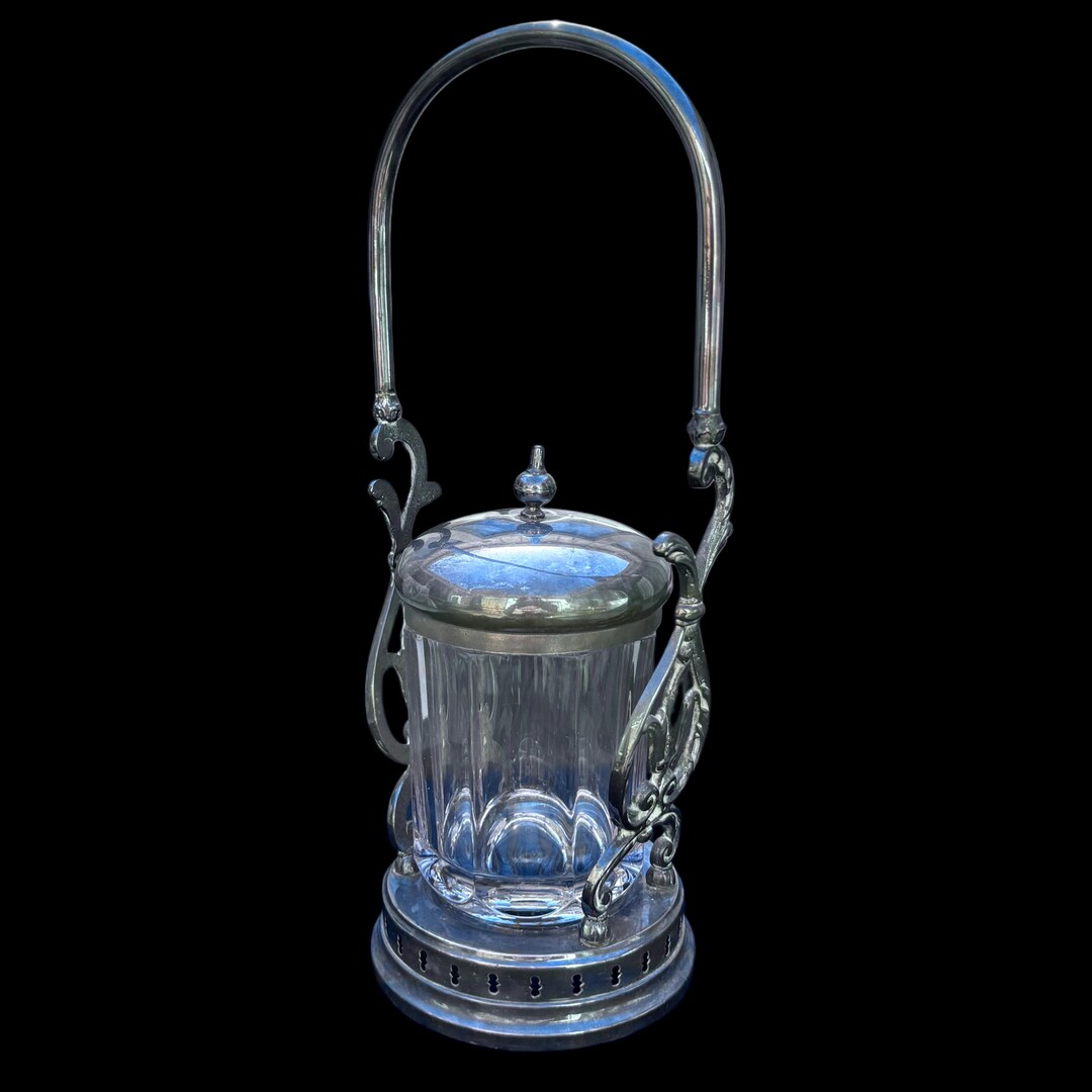 Antique Victorian Pickle Castor Jar (silver Plated) | Vintage Serveware ...