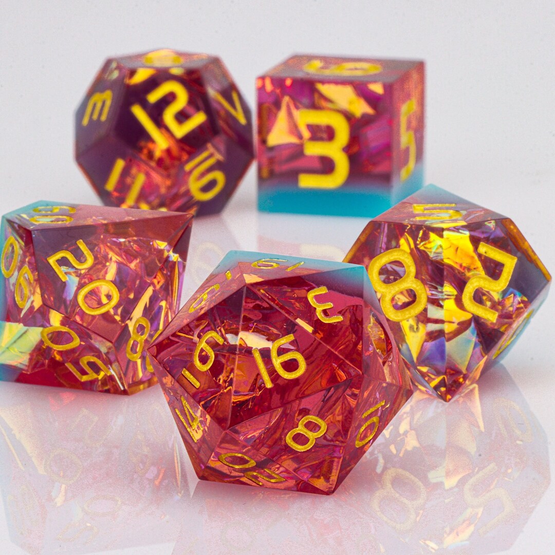 Red Handmade Resin Dice Resin Dnd Dcie Resin Dnd Dice - Etsy