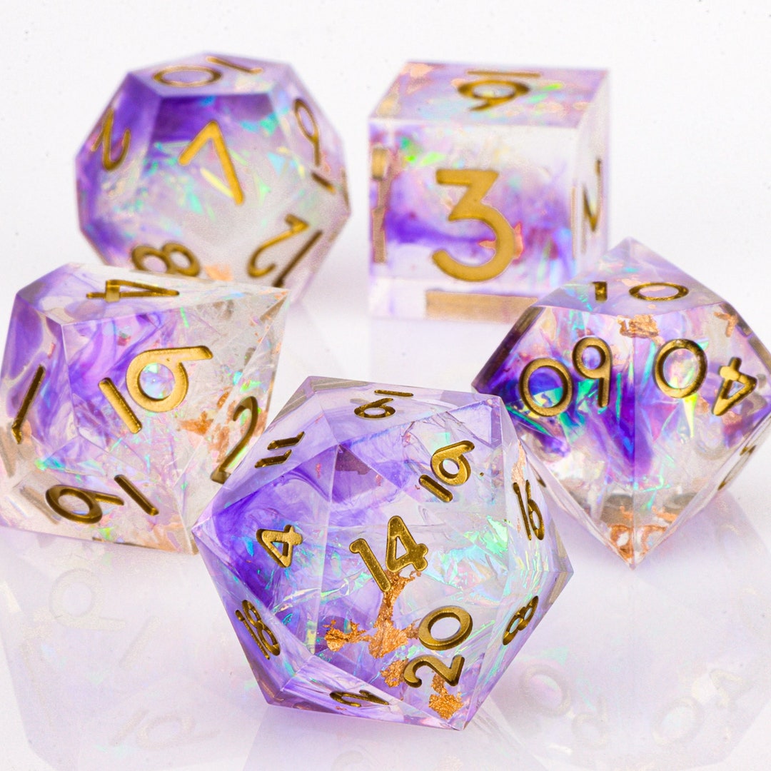 Handmade Resin Dice Dnd Dice Pink Resin Dice Set Sharp Edge - Etsy