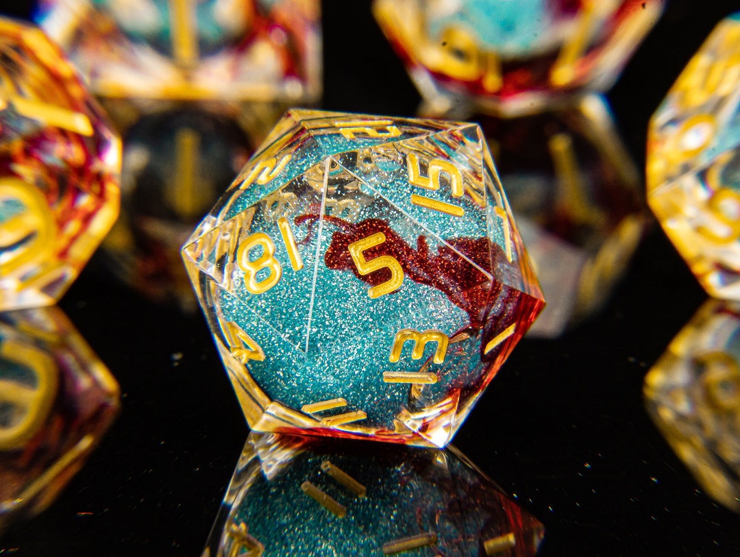 New Liquid Core D&D Dice Handmade Liquid Dice DND Dice Set - Etsy