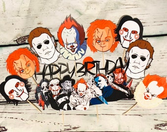 Scream Cake Toppers - Etsy