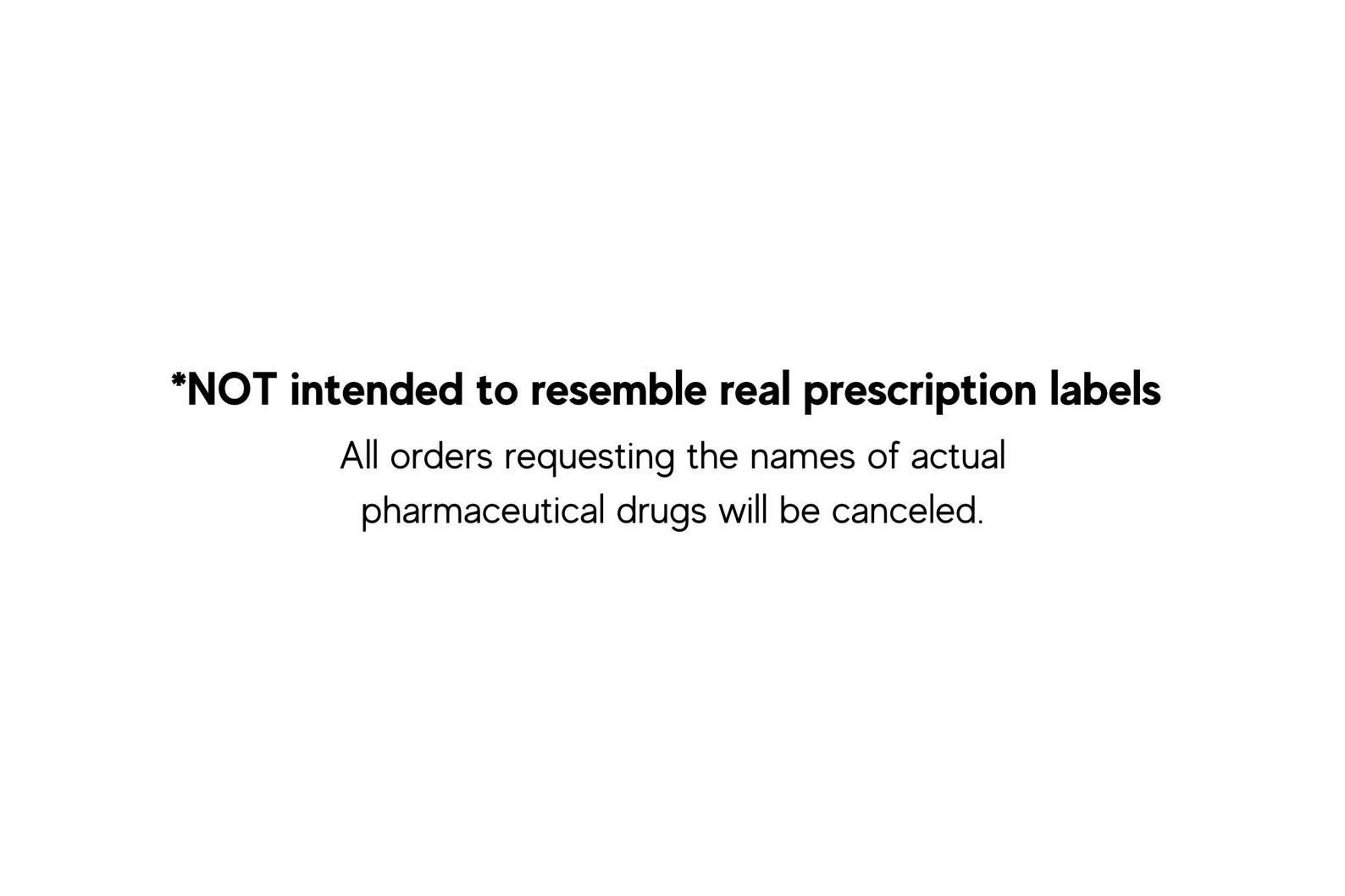 CUSTOM PRESCRIPTION Pill Bottle and Labels - Gifts, Birthday, Party ...