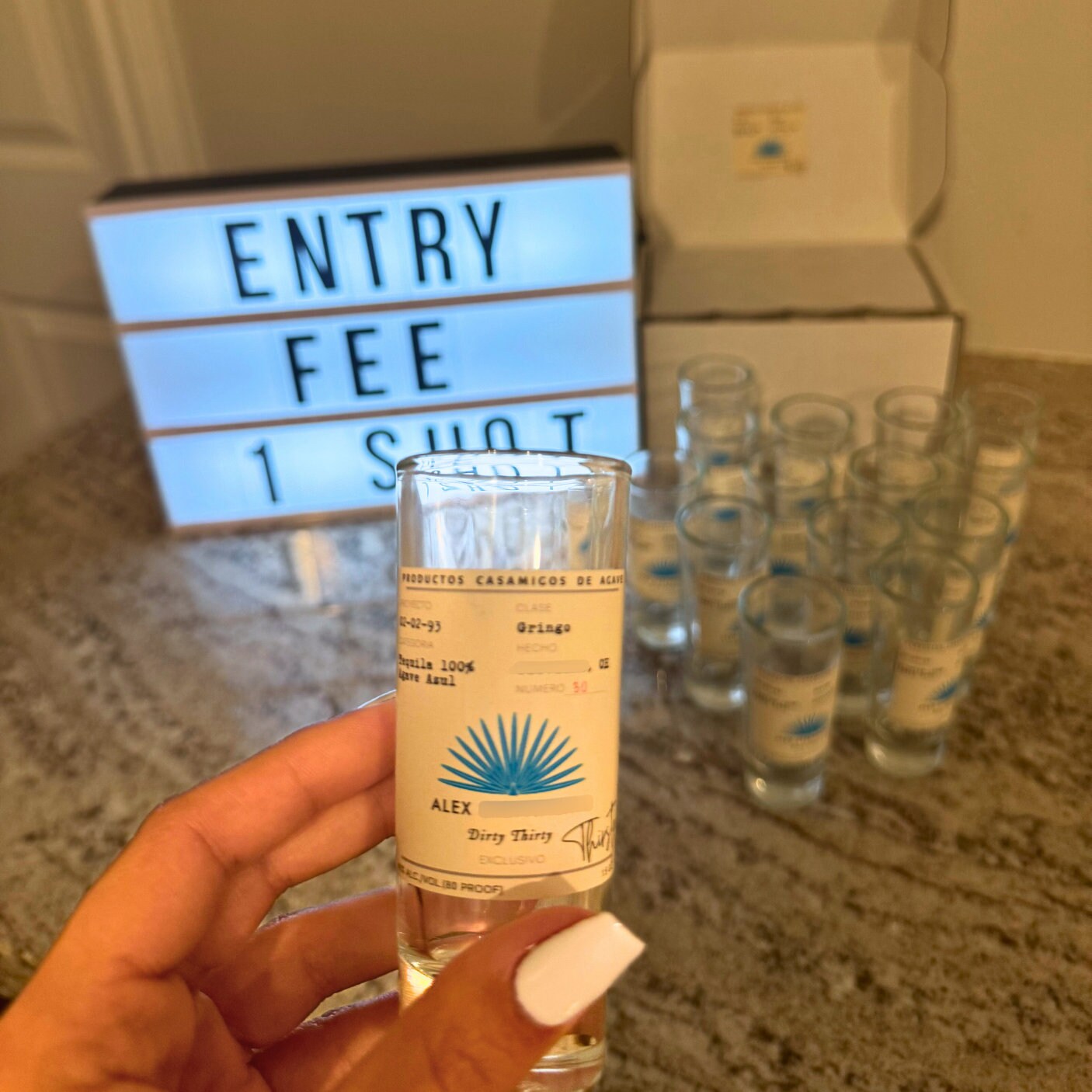 CUSTOM Tequila Bottle Sticker Labels for Birthdays, Bridesmaids ...