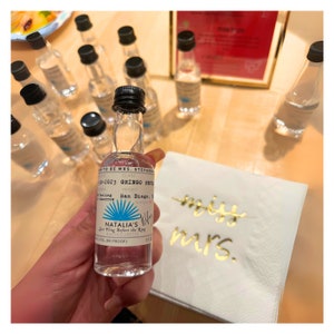 CUSTOM Tequila Bottle Sticker Labels for Birthdays, Bridesmaids ...