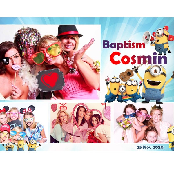 Minion Photo Booth - Etsy