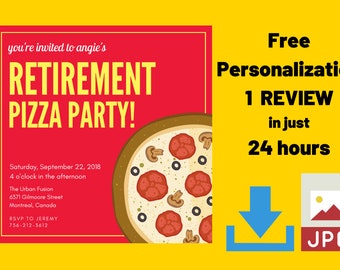 Pizza Retirement Party - Etsy
