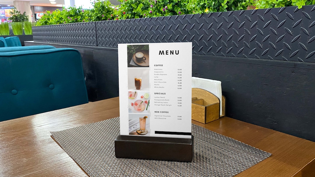 Simple Coffee Shop Menu, Editable Coffee Menu Template, Coffee Bar Sign ...