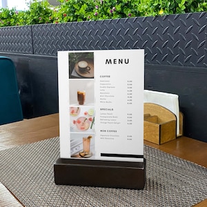 Simple Coffee Shop Menu, Editable Coffee Menu Template, Coffee Bar Sign ...