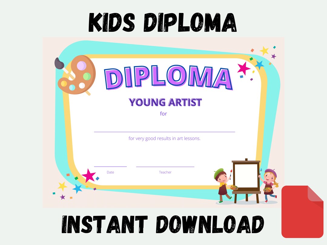 Art Painting Lesson Class Competition Award Certificate Printable ...