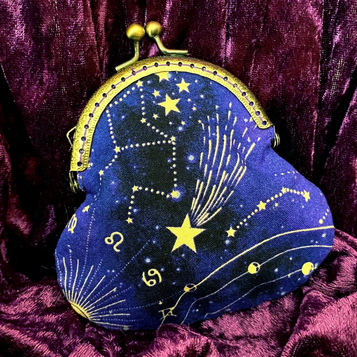 Zodiac Galaxy Clasp Coin Purse - Etsy