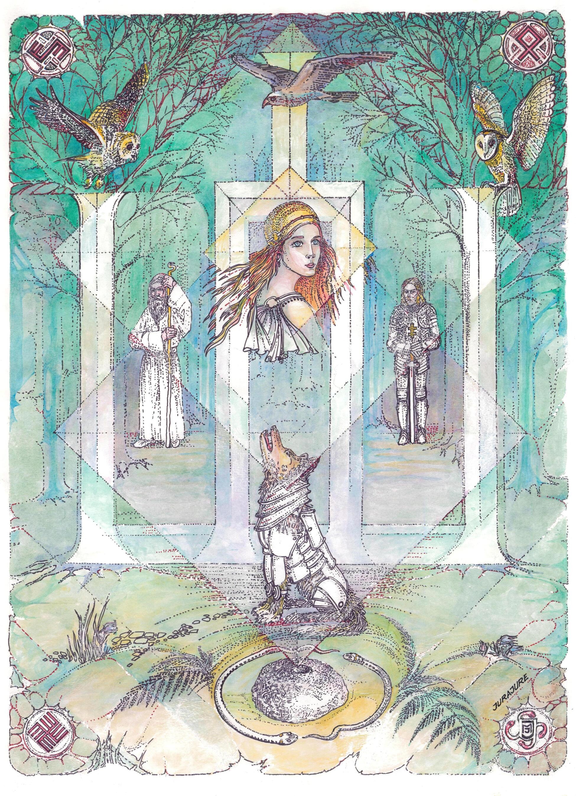 Wood Goddess. Print From My Original Painting. Medeina Pagan - Etsy UK