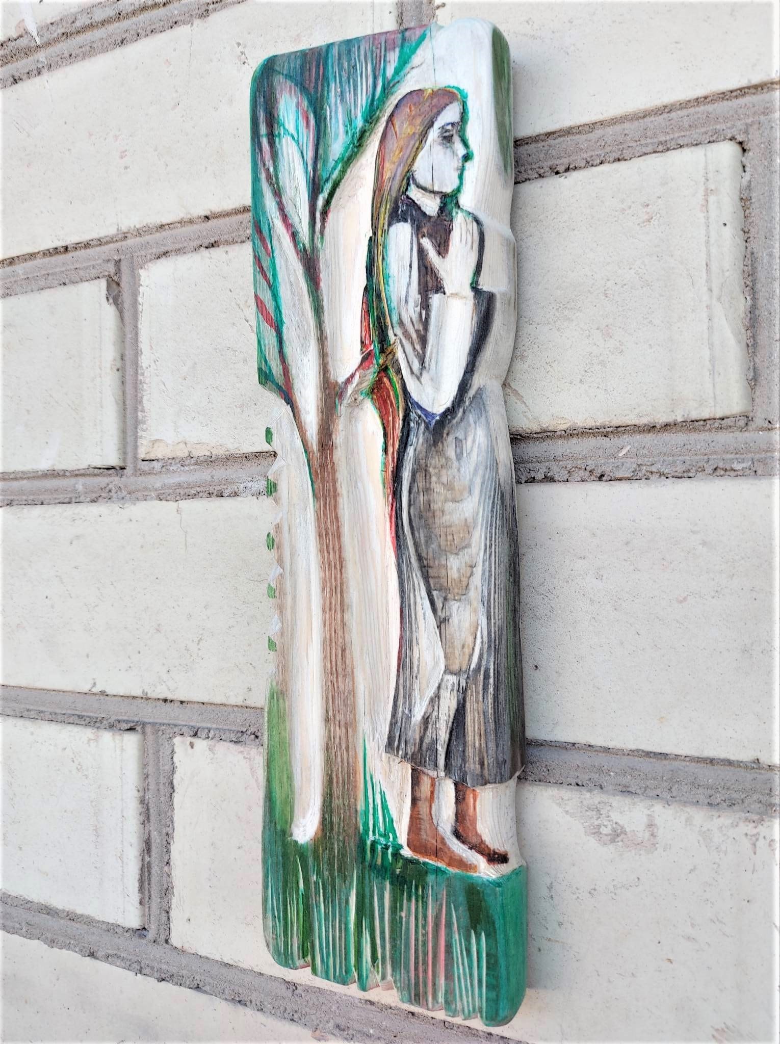 Baltic Pagan Goddess of Woods Medeina Hand Carving and - Etsy