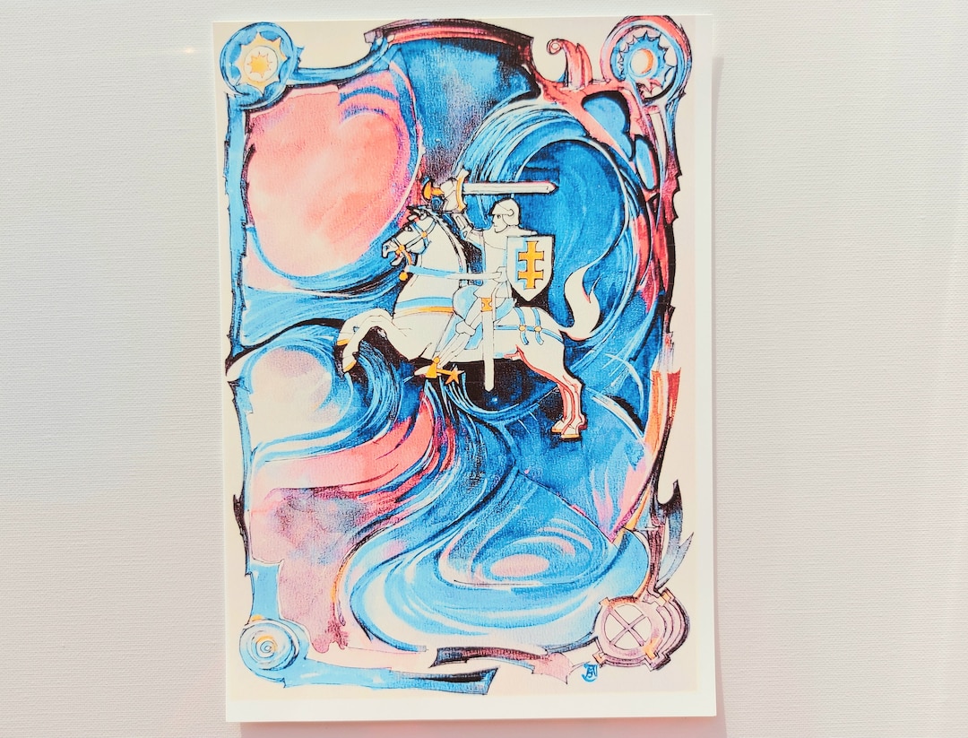 Vytis, Medieval Emblem of Lithuania, Pagan Symbol of Knight, Rider, A4 ...